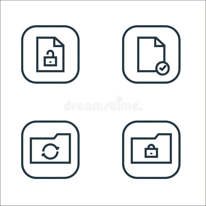 Folders Linear Stock Illustrations – 2,307 Folders Linear Stock ...