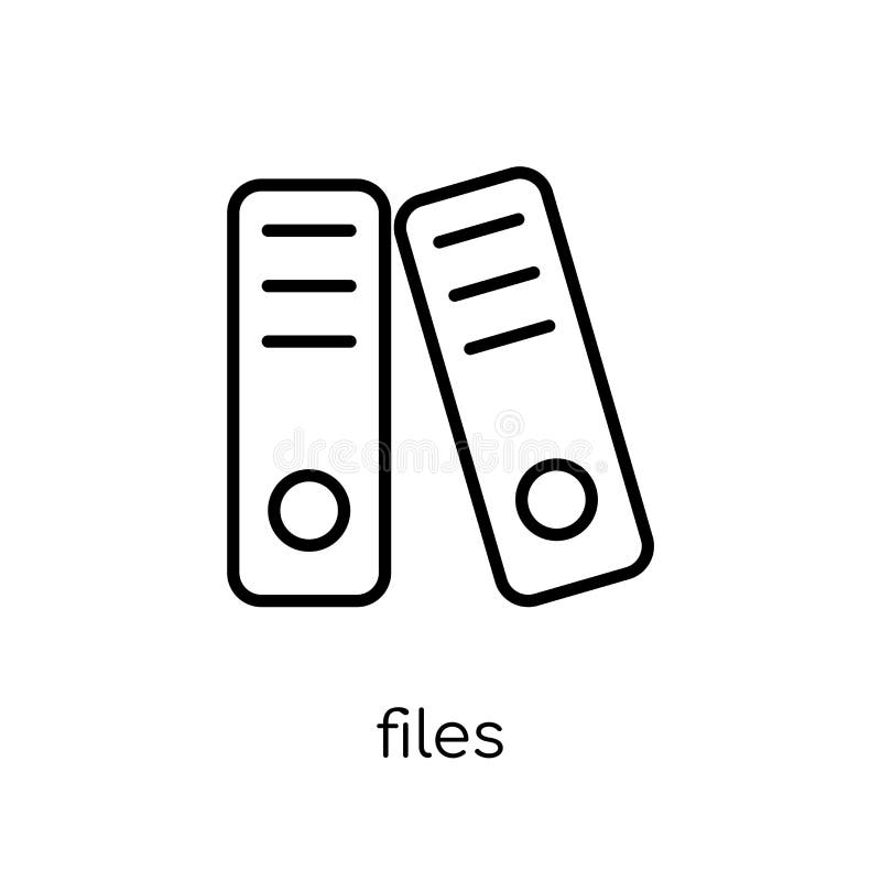 Files Icon from Collection. Stock Vector - Illustration of attach, form ...