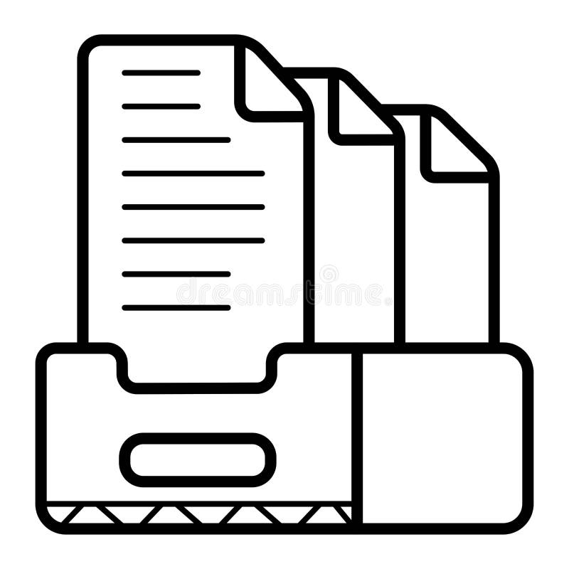 Files icon vector stock illustration. Illustration of vector - 144986421