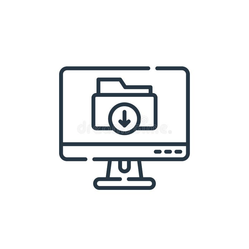 Files Icon Vector from Office Concept. Thin Line Illustration of Files ...