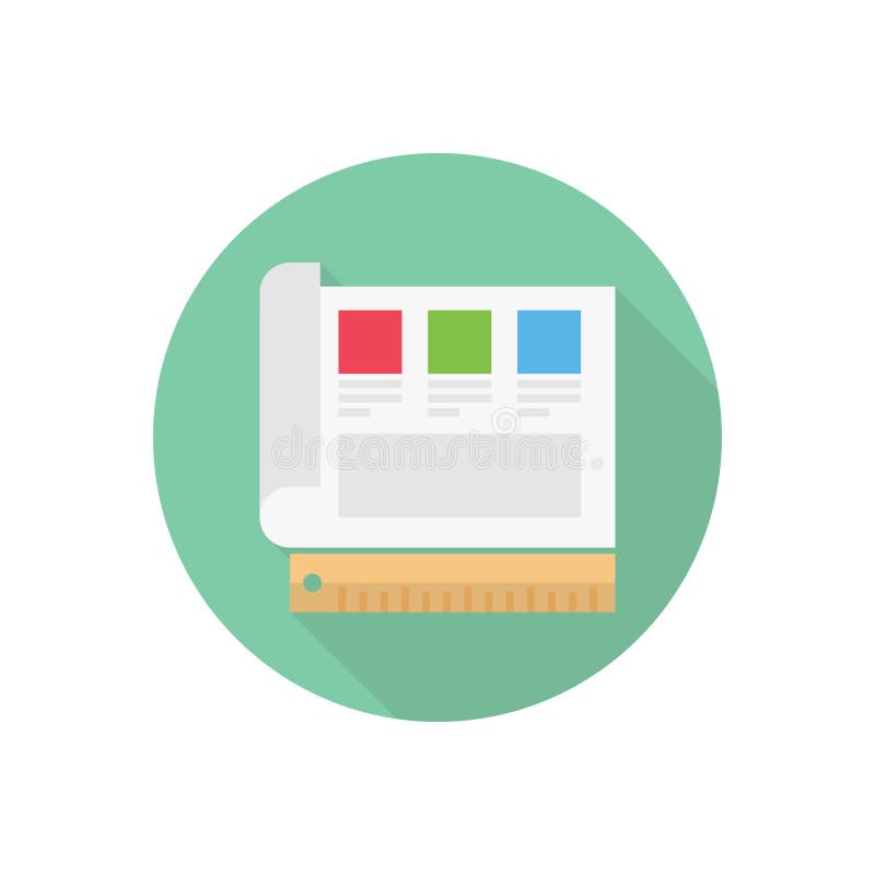 Files flat color icon stock vector. Illustration of shape - 193681271