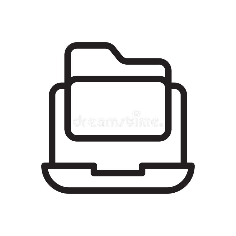 Electronic Files Line Icon Stock Illustrations – 465 Electronic Files ...