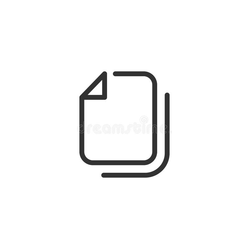 Files Line Icon Design stock illustration. Illustration of line - 116925540