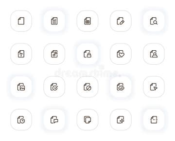 Document Icons 24x24 Pixel Stock Illustrations – 139 Document Icons ...