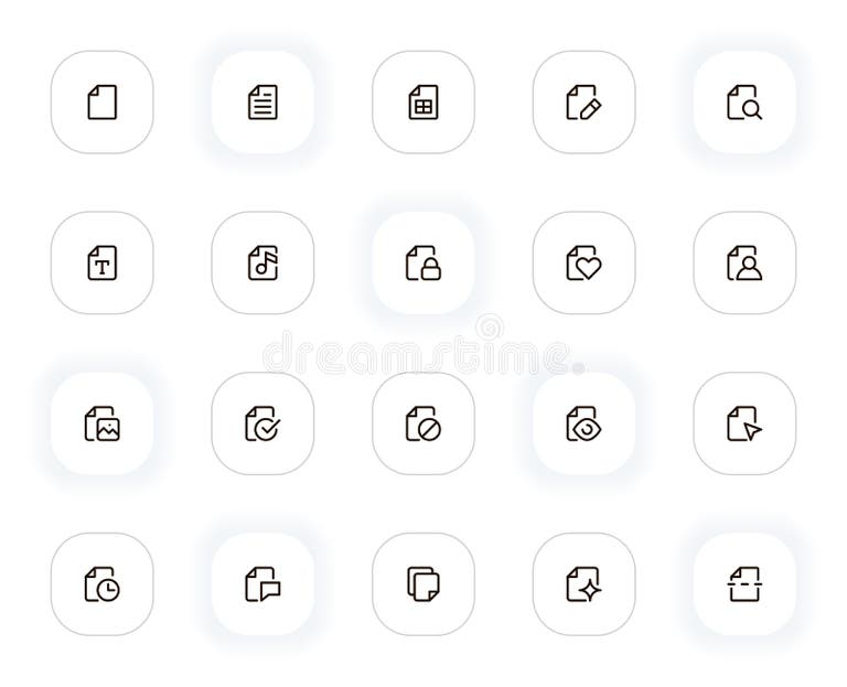 Document Icons 24x24 Pixel Stock Illustrations – 139 Document Icons ...
