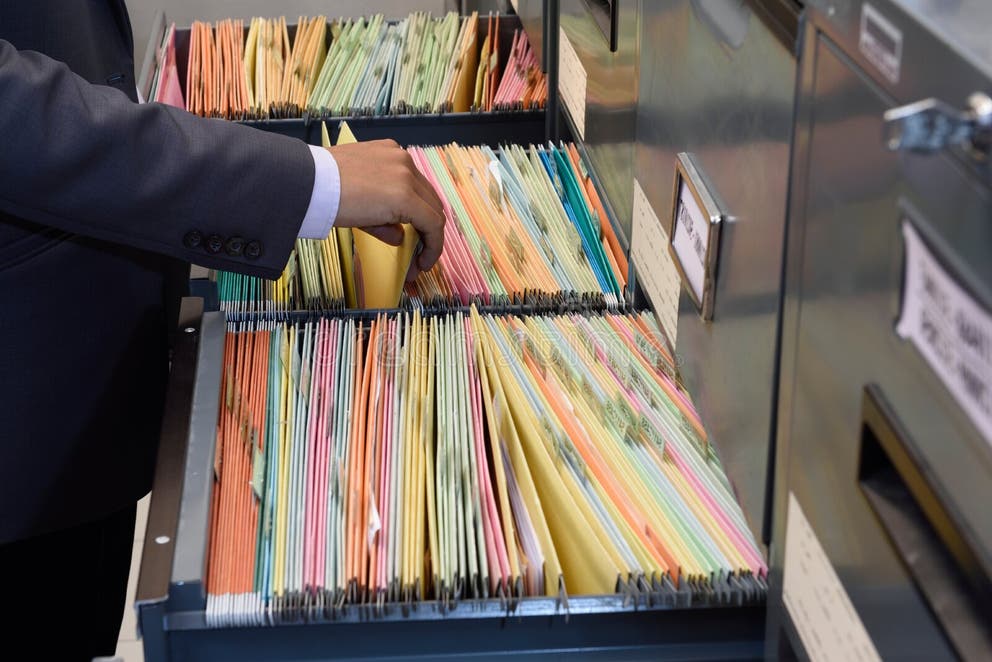 Files stock photo. Image of pile, cabinet, document, office - 61723910