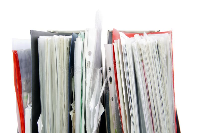 Files in the Office Folders Stock Photo - Image of folders, bookmark ...