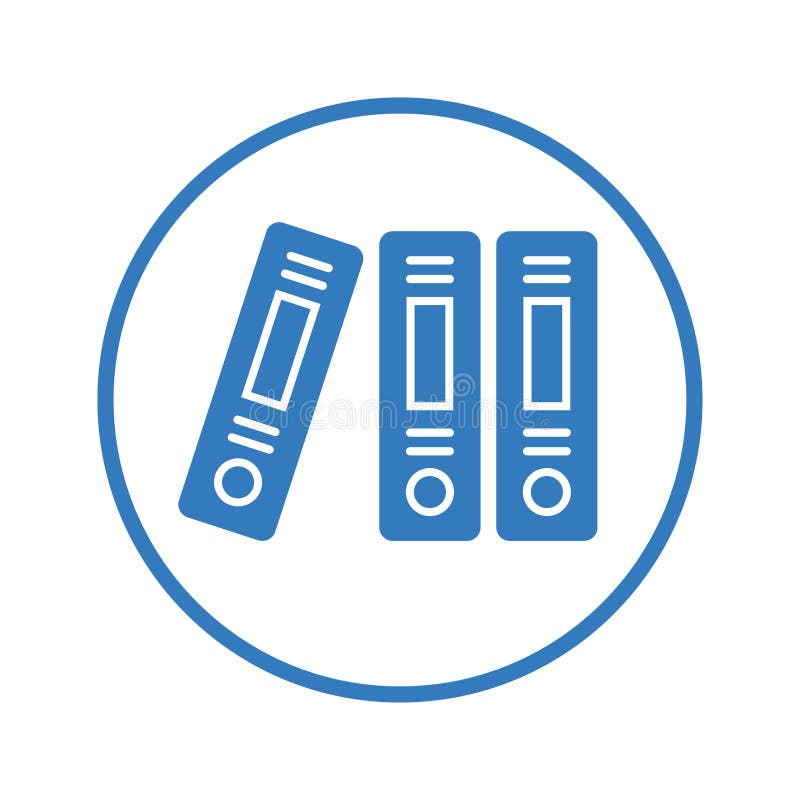Files, Office, Ring Binder Vector Icon Stock Vector - Illustration of ...