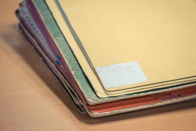 Old files in old folder stock image. Image of cabinet - 78491889