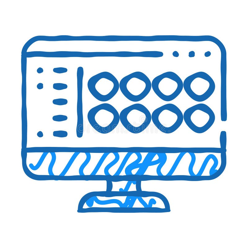 Files of Operating System Icon Doodle Illustration Stock Vector ...