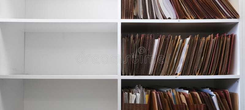 Files on Shelf stock image. Image of shelves, store, archive - 4134571