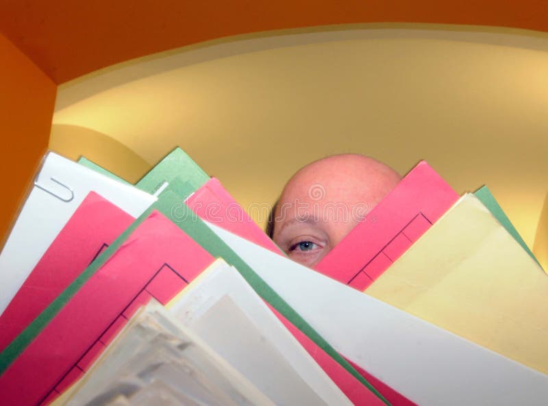 Files and Paperwork in the Administration Stock Photo - Image of order ...