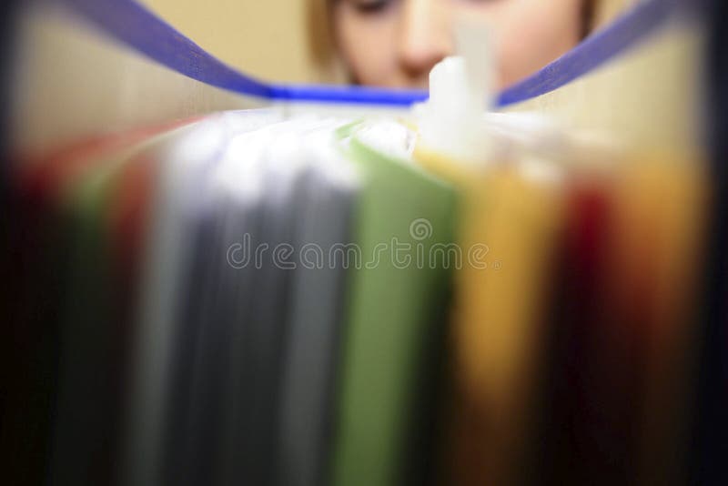 Files and Paperwork in the Administration Stock Photo - Image of labor ...