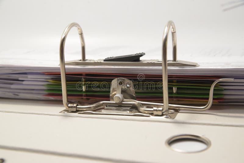 Files and Paperwork in the Administration Stock Photo - Image of ...