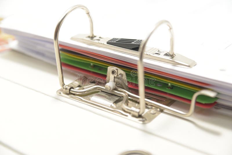 Files and Paperwork in the Administration Stock Image - Image of ...