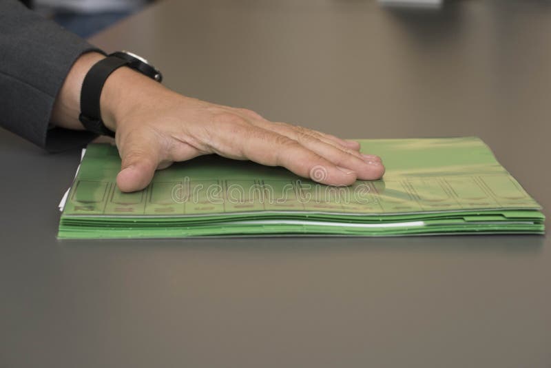 Files and Paperwork in the Administration Stock Image - Image of clerk ...