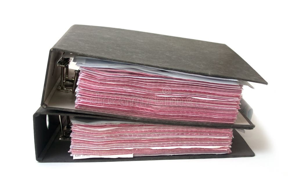 Files Pile stock photo. Image of isolated, mass, documents - 1434136