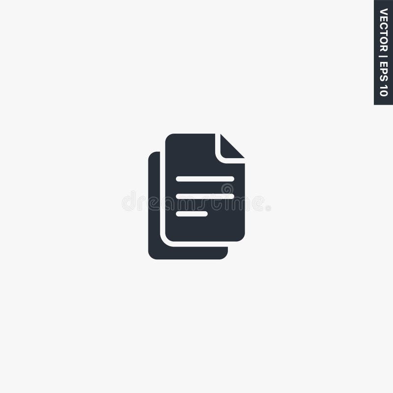 Files, Premium Quality Flat Icon Stock Vector - Illustration of ...