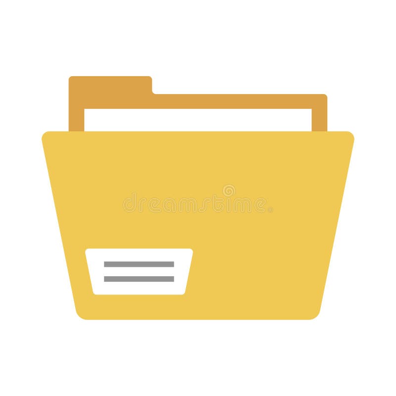 Files Reception Vector Flat Icon Stock Vector - Illustration of flat ...