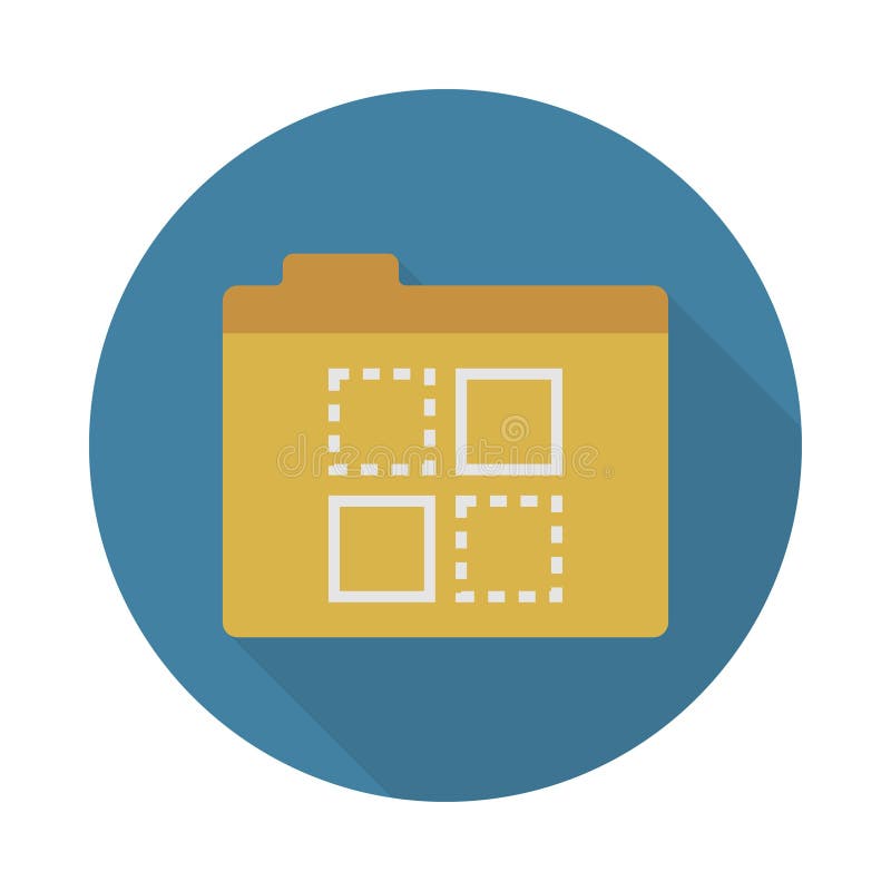 Files Reception Vector Flat Icon Stock Vector - Illustration of blue ...