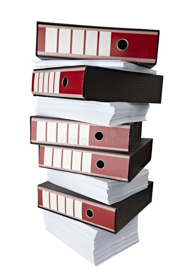 Files pile stock photo. Image of bureaucracy, archives - 27639728