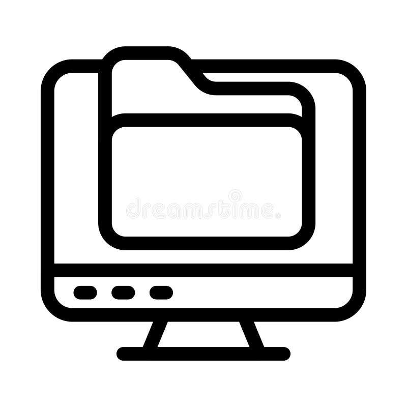 Electronic Files Line Icon Stock Illustrations – 465 Electronic Files ...