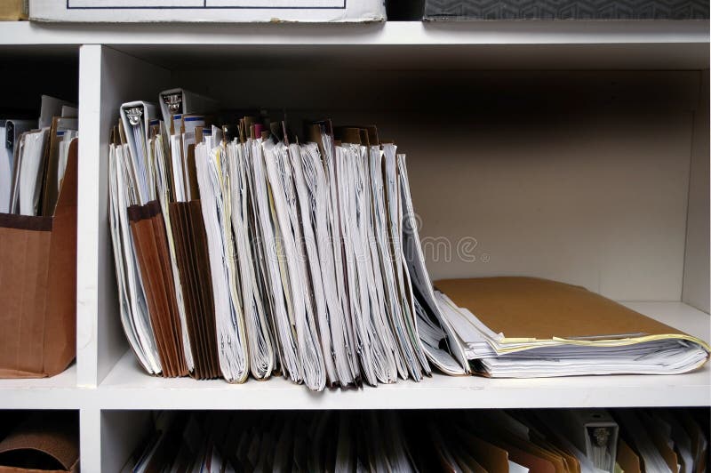 Files on Shelf stock image. Image of sheet, boxes, organized - 4087883