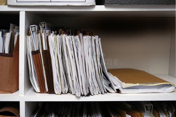 Files on Shelf stock image. Image of sheet, boxes, organized - 4087883