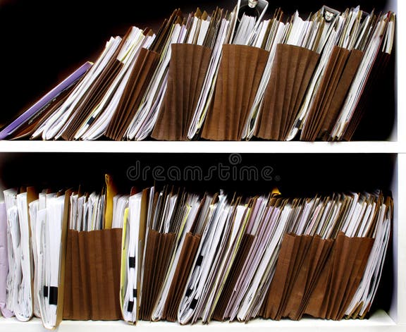 Files on Shelf stock photo. Image of files, storage, office - 8738710