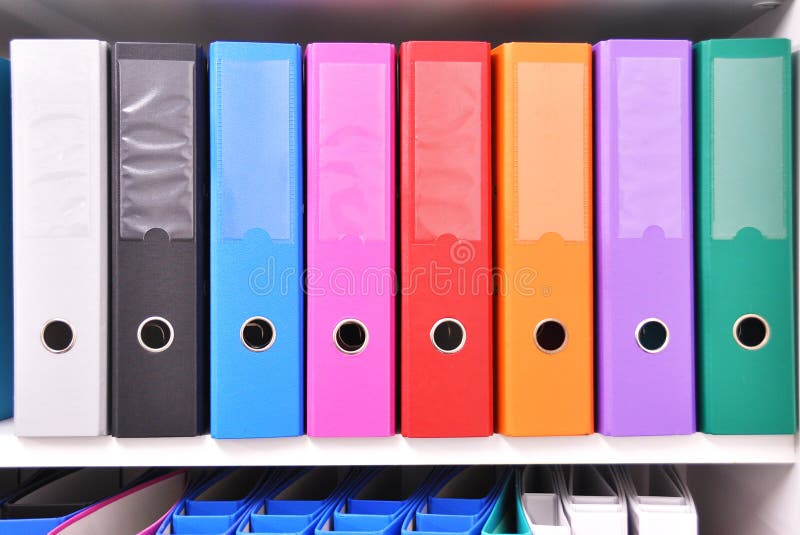 Files on Shelf stock image. Image of folders, full, files - 4603547