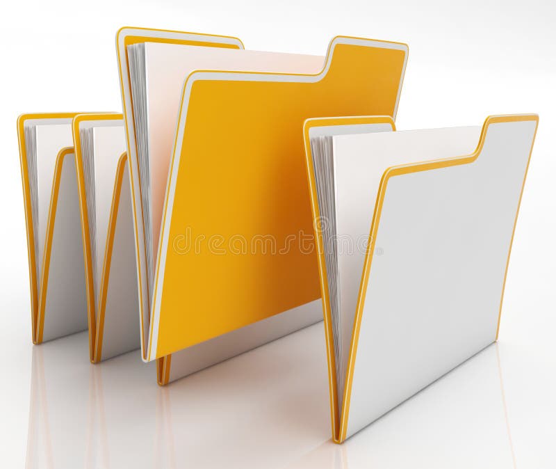 Files Shows Organising and Paperwork Stock Illustration - Illustration ...