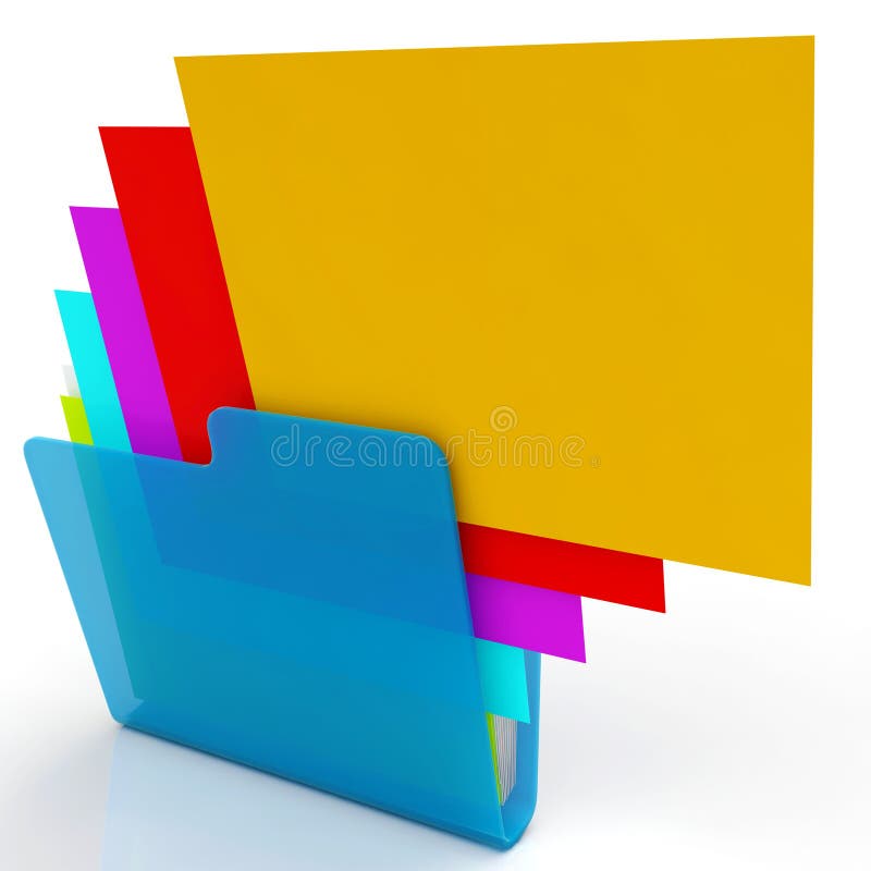 Files Shows Organizing and Paperwork Stock Illustration - Illustration ...