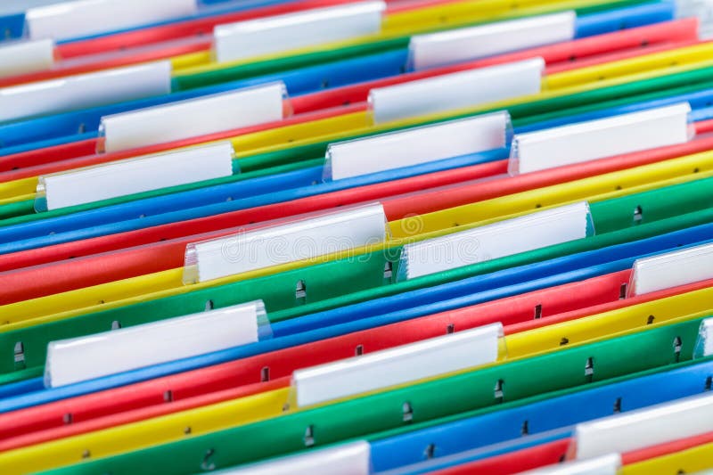 Tabs of Files stock photo. Image of colorful, report, text - 1060028