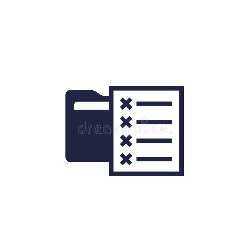 Files To Delete Icon with a Folder Stock Vector - Illustration of ...