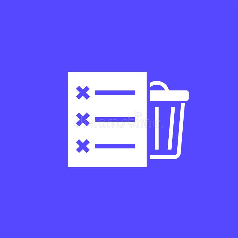 Files To Delete Icon, Vector Stock Vector - Illustration of information ...