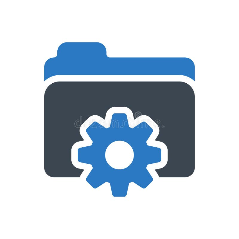 Files Vector Double Colour Icon Stock Vector - Illustration of open ...