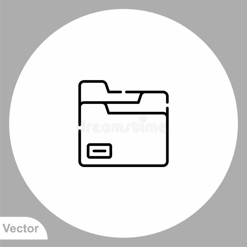 Files Vector Icon Sign Symbol Stock Vector - Illustration of organize ...