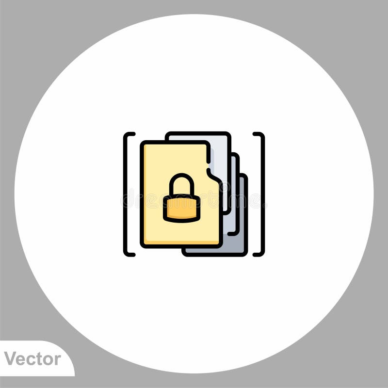 Files Vector Icon Sign Symbol Stock Vector - Illustration of check ...