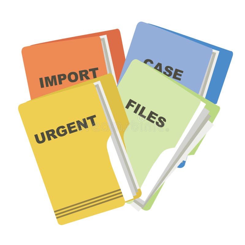 Files. Vector Illustration Decorative Design Stock Vector ...