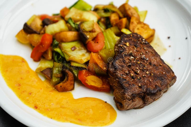 Beef steak fillet stock image. Image of cook, fillet - 258722663