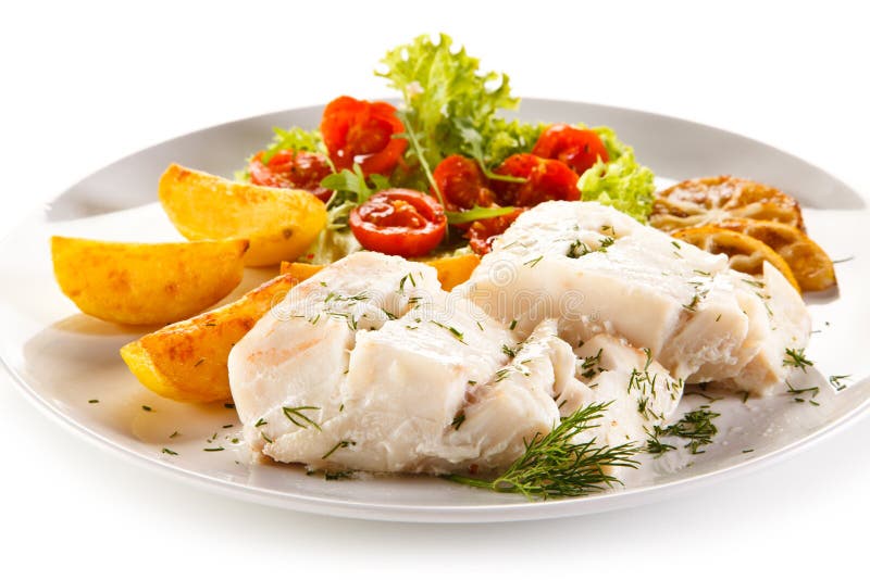 Filet de poissons bouilli photo stock. Image du couleur - 71759992