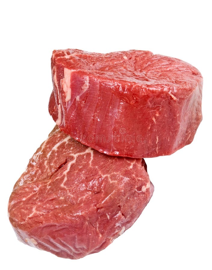 Raw filet steak stock image. Image of lunch, animal, lean - 4313207