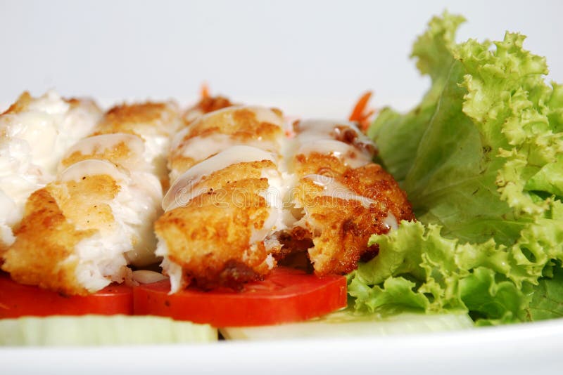 Filet Van Witte Vissen En Groentenvoedsel Stock Foto - Image of ...