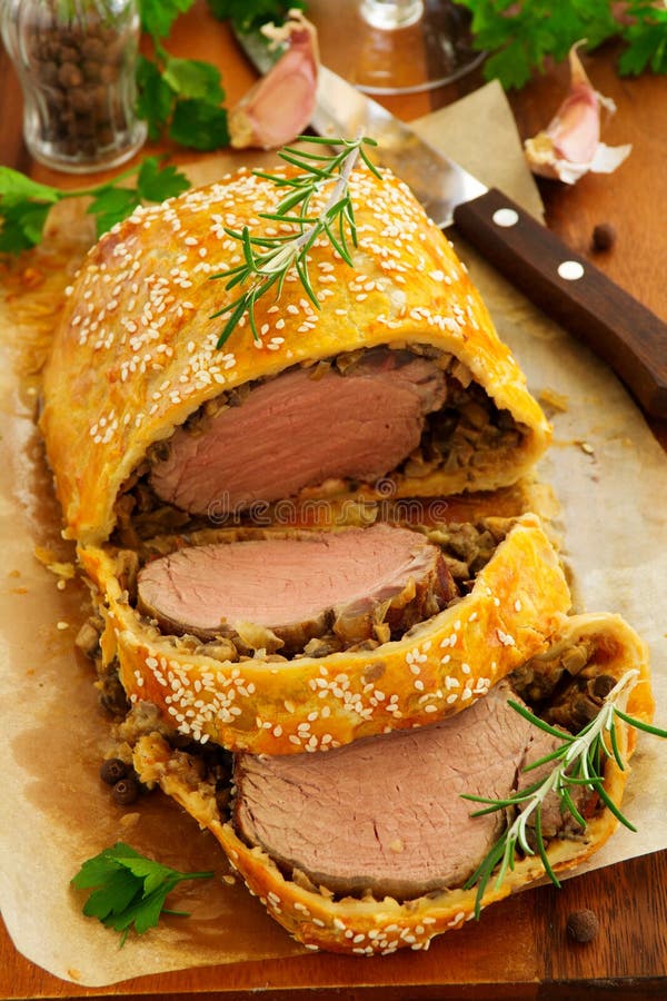Filet Wellington. stock image. Image of dinner, focus - 43804765