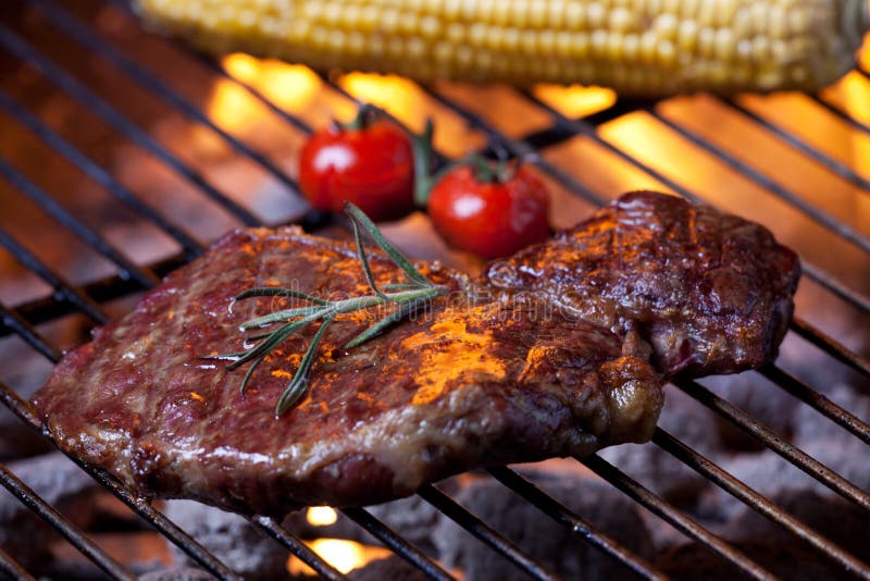 Filete imagen de archivo. Imagen de cocina, fuego, fresco - 21199615