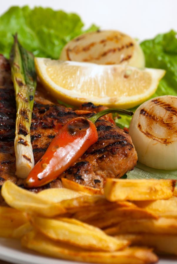 Filete imagen de archivo. Imagen de jugoso, carne, banquete - 21650077