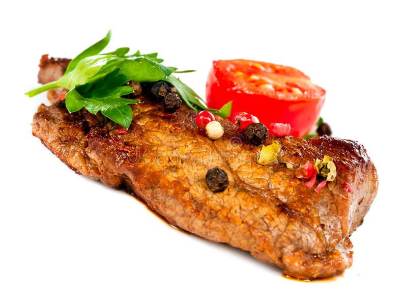 Filete asado a la parilla foto de archivo. Imagen de comida - 22214524