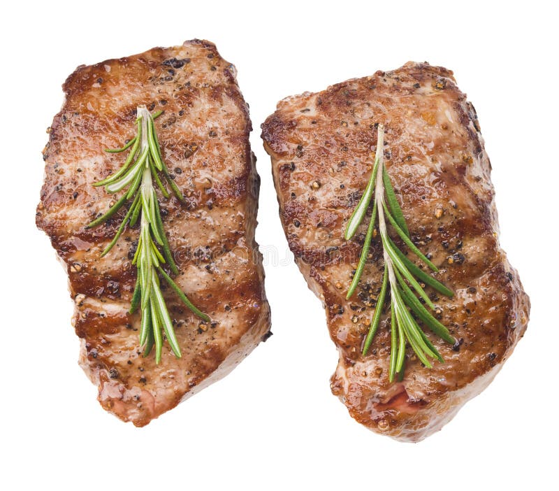 Filete Asado a La Parrilla De Ribeye En La Cacerola De La Parrilla ...