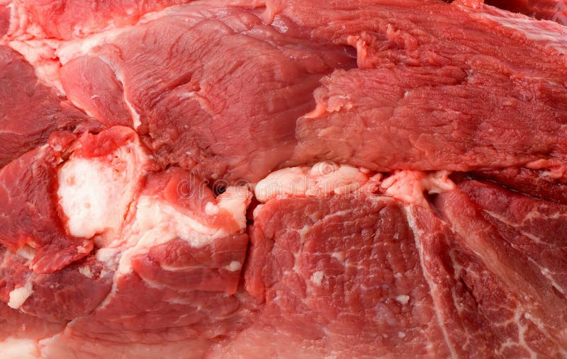 Filete Crudo De La Textura De La Carne De La Carne De Vaca Foto de ...