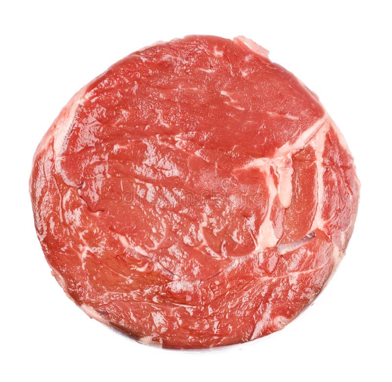Filete De Carne De Vaca Aislado En Blanco Foto de archivo - Imagen de ...